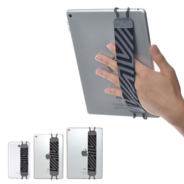 【商品概要】タブレットPCなどをより安全に使えます。品質に不具合がある場合は、購入後１年以内であれば無償で交換いたします。ベルトに手を通すことで片手でしっかり持て、手元からの滑り落ちを防ぎます。スマートフォンカバーを装着した状態でも使用可能...