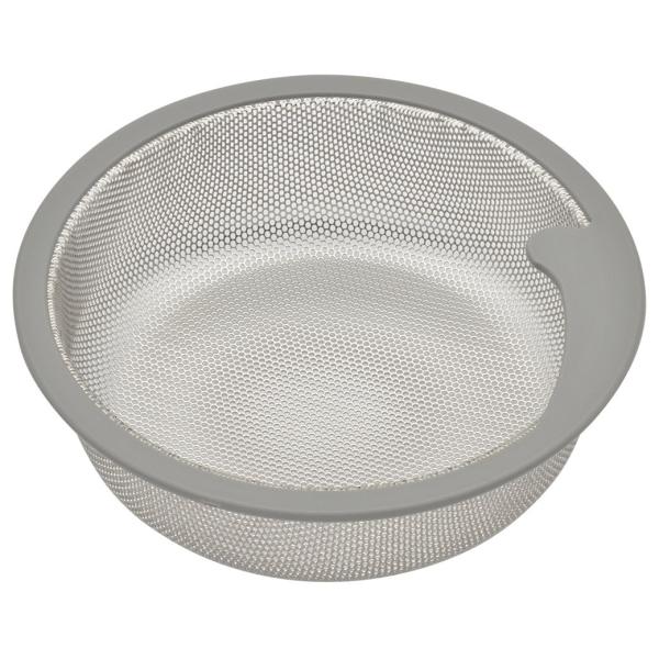 【商品概要】直径:144ミリ×高さ:46.5ミリ素材・材質:ステンレス、ポリプロピレン生産国:日本使用温度:1~60℃直径144ミリのキッチンシンク用浅型ゴミカゴです。【商品説明】説明"●浅型ゴミカゴなので、こまめなゴミ捨てでいつも清潔です...