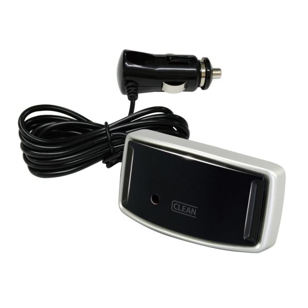 【商品概要】DC12V 内臓ヒューズ:1A(交換不可) 最大消費電流:300mA イオン発生量:約200万個/CC以上 オゾン濃度:約0.03ppm以下 コード長:約1.5m 本体:ブラック/シルバー製品サイズ:幅約80×高約42×奥行最大...