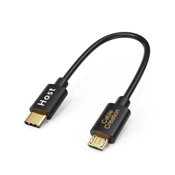 【商品概要】【CableCreation USB TYPE C MICRO B変換ケーブル】USB-C (Type C)ポートはホストです。本ケーブルを経由してApple MacBook（Pro）、Chromebook Pixel、Leno...