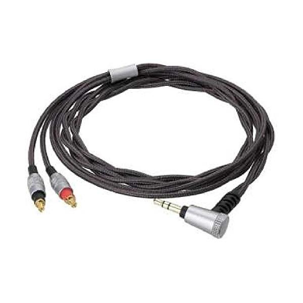 【商品概要】φ3.5mmL型プラグ⇔A2DCコネクタープラグ採用、ケーブルは両出し1.2m(Y型)。高純度銅線6N-OFC+OFCを採用。ツイスト構造：撚り線構造によりノイズを低減。手触りが良く絡みにくい布巻きシースを採用。推奨機種：ATH...