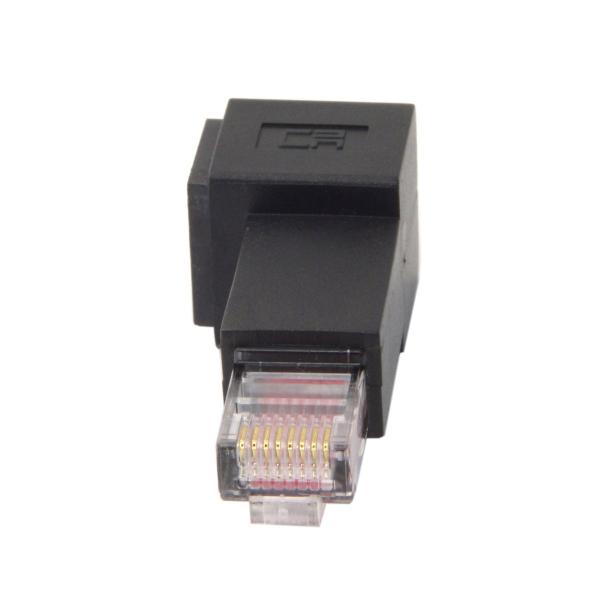 【商品概要】直角90度8p8cプラグ。8p8c RJ45オス-メスコネクター、シールドなし。あらゆるイーサネットパッチコード延長に使用できます。RJ45オス-メス用の4方向アダプターがあります。詳しくはお問い合わせください。【商品説明】説明...