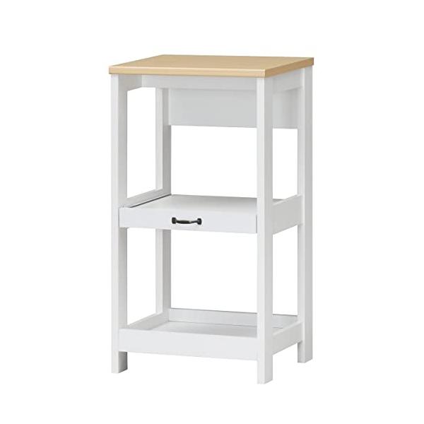 【商品概要】【本体サイズ】:幅50×奥行38.7×高さ92.2cm【引手】:亜鉛合金【天板耐荷重】:15 kg【スライド棚中央耐荷重】:6 kg【生産国】:ベトナム【組立】お客様組立品です。白井産業は静岡県に本社を置き創業50年以上、組立家...