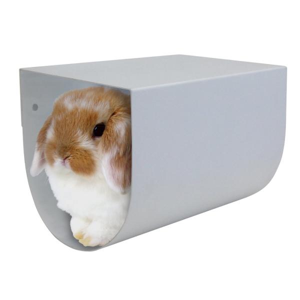 【商品概要】本体サイズ (幅X奥行X高さ) :28×18×18cm本体重量:0.58g原産国:中華人民共和国【商品説明】説明商品紹介うさぎが入りたくなるトンネル型! アルミ製なのでペットの暑さ対策、夏バテ対策にピッタリです。ケージのワイヤー...