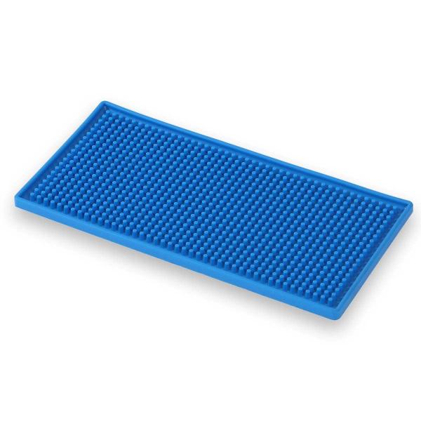 【商品概要】柔らかい素材なので、テーブルの上にぴったりと吸い付くようなお品です。もちろん高級なグラスも傷めません。PVC（ポリ塩化ビニール）製のバーマットです。ゴム製ではないので、特有のゴム臭さがありません。たくさんの突起が水切りをよくして...