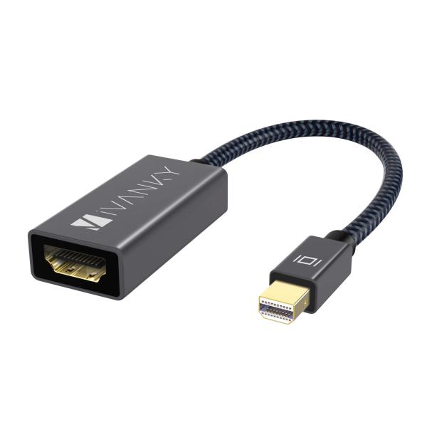 【商品概要】【MiniDP-HDMI変換】Mini DisplayPortポートが搭載したノートパソコンとHDMI端子のテレビ、モニター、ディスプレイ、プロジェクターなどを接続する1080p@60Hz画質を実現できるMini Display...