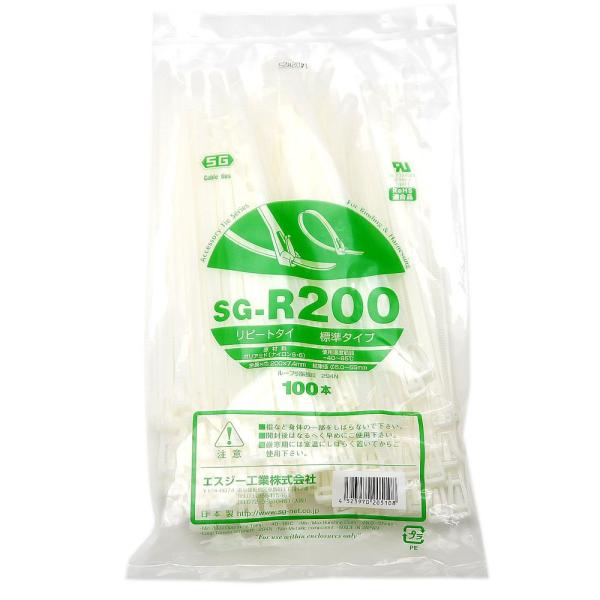 【商品概要】エスジー工業製プロ仕様結束バンド「エスジータイ」のリピートタイプ。結束した後でも何度も取り外し可能で、メンテナンスを必要とする場所（屋外工事シートなど）で繰り返し使用する場合に適しています。■厳しい基準をクリア： ＵＬ規格をはじ...