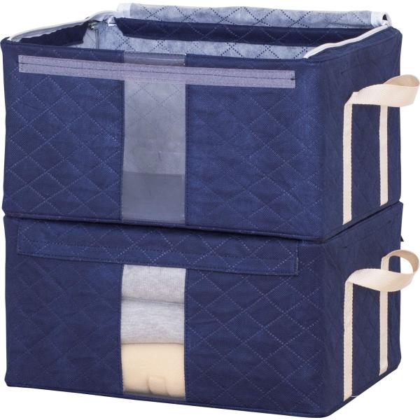 【商品概要】サイズ:約幅40×奥30×高さ20ｃｍ 材質:ポリプロピレン 鉄 ポリエチレン 耐荷重:8ｋｇ 2個セット通気性に優れた不織布製:空気がこもるのを防ぎながら、収納物をホコリなどの汚れからガードします。しっかりとした厚みの不織布な...