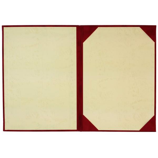 【商品概要】A4 コピー用紙サイズ（297*210）を入れる事が出来る、起毛のある植毛生地製の賞状用ホルダーです。外寸法：縦315×横225mm　パット入り 厚さ6mmA4 サイズの賞状を、４箇所のコーナーに挟みます表紙とコーナーは起毛のあ...