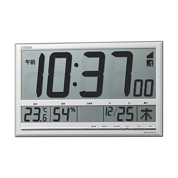 【商品概要】サイズ:20.7×33.0×2.8cm使用電源:単3形x2本 電池(別売)素材・材質:プラスチックムーブメント：電波時計機能:12(AM/PM)・24時間表示切替式/温度表示(-9.9℃~50℃)/湿度表示(20~95%)/環境...