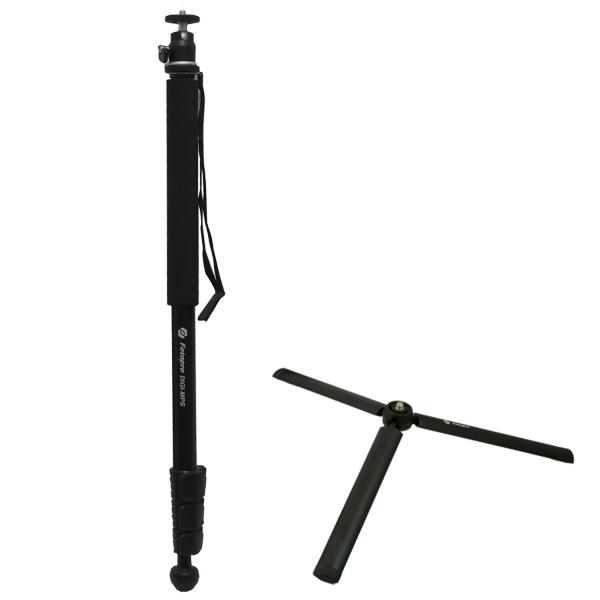 【商品概要】一脚とサポート三脚がセットになった3wayの自立式一脚取り外し可能な一脚にサポート三脚を付ければ「自立式一脚」としても使えます。ミニ三脚に自由雲台を直接取り付ければ、ローアングルでの撮影も可能に。付属の専用ケースはサポート三脚を...
