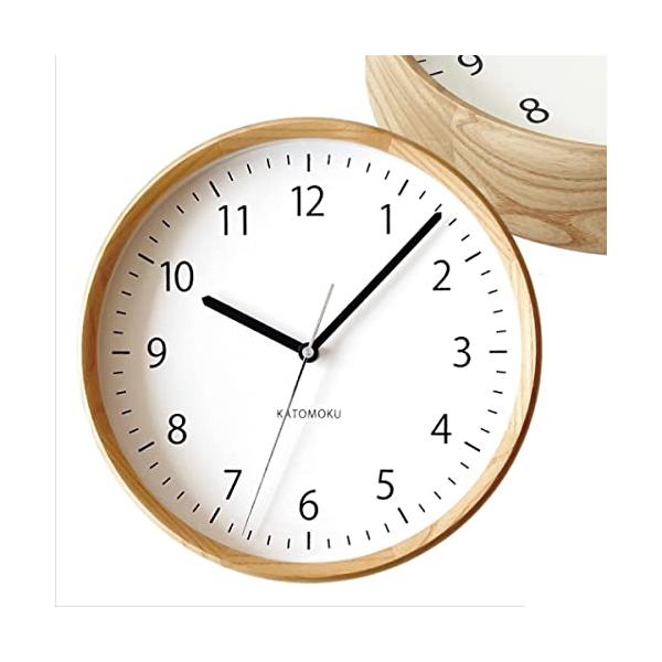 【商品概要】サイズ：約Φ306×60mm重　量：約950g材　質：ホワイトアッシュ、ガラス、MDF生産国：日本 カラー：ナチュラル仕　様：電波スイープムーブメント 付属品：説明書、保証書、単３電池、壁掛け用ネジ【商品説明】ゴシック文字を使用...