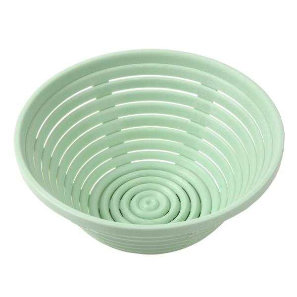 【商品概要】カンパーニュ作りの必需品です。カゴに入れて発酵させ模様をつけます。生地に模様を出す際には何も敷かず粉をたっぷりとふってからご使用ください。生地はカゴの形に合わせて膨らみ、焼きあがった時、独特の模様をつけてくれます。材質：プラスチ...