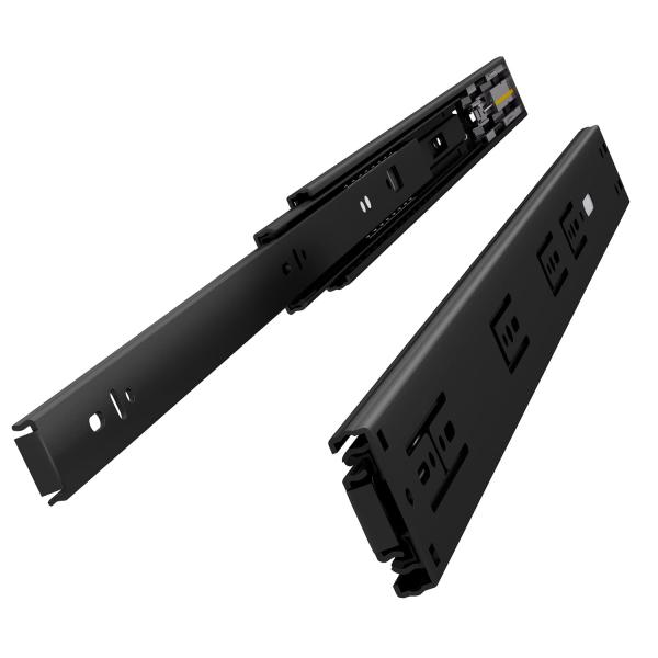 【商品概要】完全スライド張ボール伸縮式スライドレール、サイドマウントデザイン。最大負荷容量：45 kg。モデル: VK1245。ソリッドボールベアリングのデザインで、閉まる際にも衝撃を和らげる構造で、バタンと急に閉まりません。簡単な取付方法...