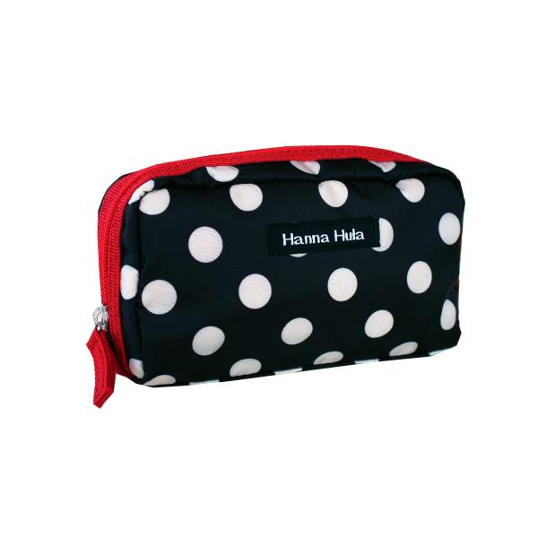 【商品概要】ポケット付き【商品説明】【商品詳細】ブランド：Hanna Hula(ハンナフラ)商品種別：ペット用品商品名：Hanna Hula ペット ミニポーチ ポケット付き ポルカブラック 横17×縦9×奥行き5cm 61g製造元：Han...