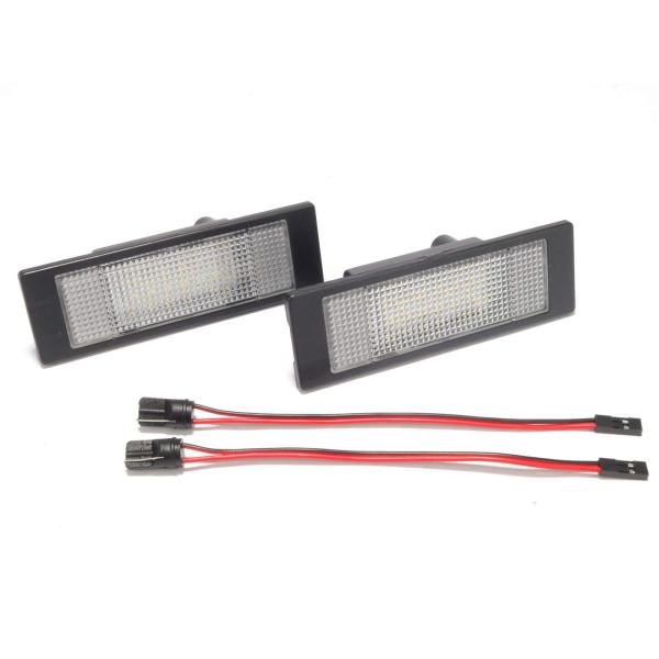 【商品概要】LED ライセンスランプ BMW用 ミニ適合車種 R55 クラブマン / R60 カントリーマン / R61 ペースマン動作電圧：DC12V発光色：ホワイトキャンセラー内蔵型ですが一部車輌でフラッシュ現象が起こる場合がございます...