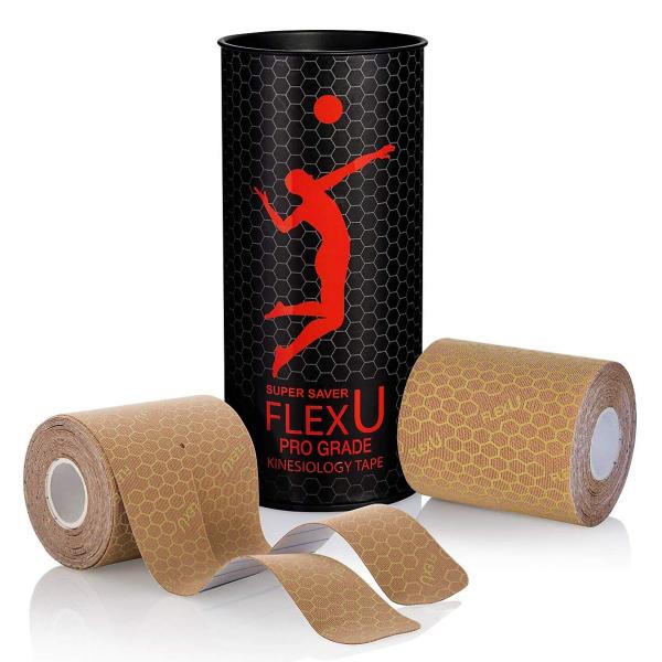 【商品概要】7.5cm プレカット Y字型　2巻 （7.5cm×25cm　20枚×2）色：ピンクFlexUキネシオロジーテープは、セラピスト、理学院、アスリート、エクササイズ愛好家に広く使用されています。 ラテックスフリーの100％低アレル...