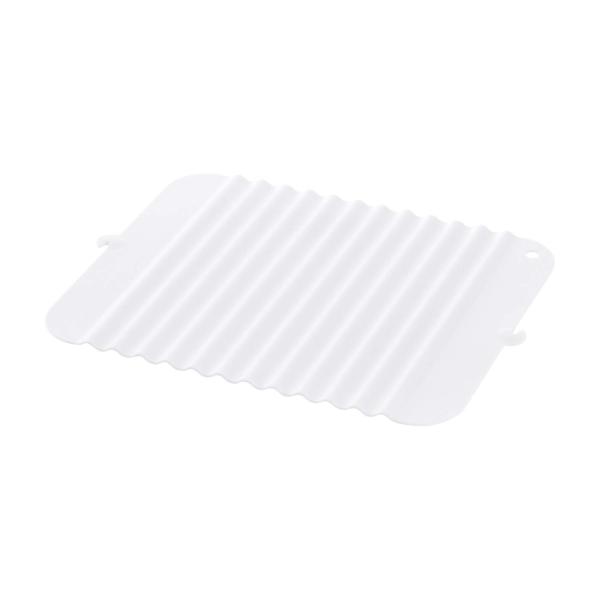 【商品概要】サイズ:31.9×26.9×0.6cm材質:シリコーンゴム原産国:中国【商品説明】説明●立てて乾かせるシリコーンシンクマット●耐熱温度が200度なので、熱いフライパンや鍋がそのまま置けます●波形が熱やキズからシンクを守ります【商...