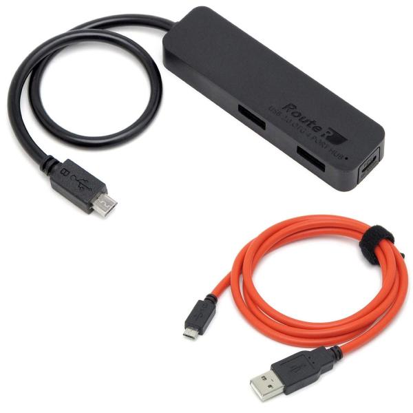 【商品概要】タブレットPCなどのOTG対応端末へ電力を給電をしながらさまざまなUSB機器を同時に利用できます。micro USB（micro Bメス）端子が1ポートしかない端末に特に有効です。新たに端末への自動最適化回路を搭載しており、従来...