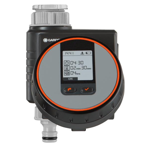 【商品概要】ホース接続口サイズ : ネジ式26.5mm (G3/4) および 33.3mm (G1)用途 : 簡単に散水時間を設定できる散水タイマー電池：9Vアルカリ電池１本使用　*電池は別売り特長 : 直観的に操作できるシンプルな画面表示...