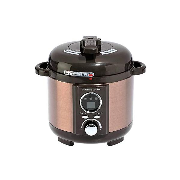 【商品概要】材料を入れてタイマーをセットするだけの簡単調理。少人数用にピッタリな、コンパクト＆シンプル操作の電気圧力鍋。内鍋・蓋は取り外しができ丸洗が可能なので、清潔に使用する事ができます。サイズ:(約) /幅26.8×奥行26×高さ25....