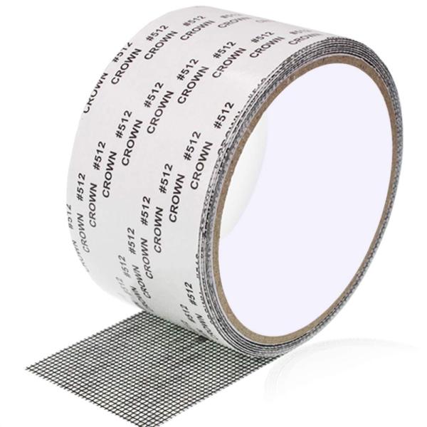 【商品概要】【基本情報】サイズ:5cm×200cm、メッシュ間隔：約1.5mm、厚み：0.38mm、カラー：ブラック。【素材】ガラス繊維、粘着性が強い両面テープ。【自由にサイズ裁断可能な網戸補修シート】網戸の破れた部分に応じて、ハサミなどで...