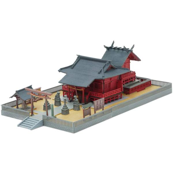 【商品概要】1/150スケールでお詣りが出来る!?人気ジオラマ「神社」がリニューアル!!塗装済みのパーツで簡単に組み立てられる1/150スケールストラクチャー模型。細部の造作や雰囲気のある汚し塗装まで施された壁や屋根が味わいのあるモデルです...