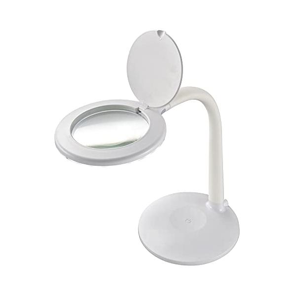 【商品概要】サイズ:16×26.5×29.5cm電源:専用ACアダプター消費電力:約6.8W(100%点灯時)保障期間:1年間付属品:専用ACアダプター(コード長…約1.77m)、保証書付取扱説明書本体重量(kg):【商品説明】説明ルーペ付...