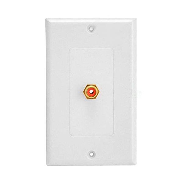 【商品概要】●RCAウォールプレート ? コンポーネントビデオオーディオ RCA ゴールドコネクタ●1本のケーブル接続接続してすぐに各ポートの前面と背面に1つ。●1つの壁掛け式配線接続( 1 )サブウーファーを機または (コンポジットビデオ...