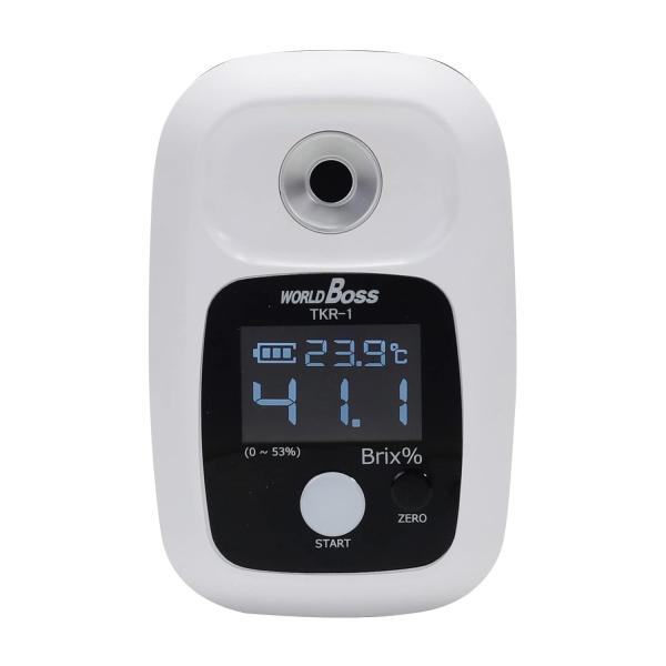 【商品概要】商品サイズ (幅×奥行×高さ) :サイズ:W72×D28×H110mm内容量:1【商品説明】説明TKR-1 デジタル糖度計「果樹名人」 手軽に持ち運べる 水で丸洗いできる衛生設計(生活防水IP65相当) 試料サンプルがこぼれにく...