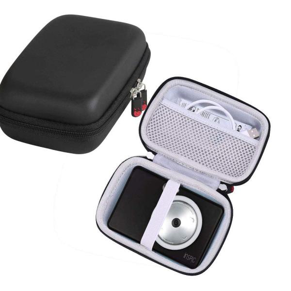 【商品概要】Hermichel-ハードトラベル収納キャリングケースのために適した インスタントカメラ スマホプリンター iNSPiC ZV-123-PW/iNSPiC PV-223/ iNSPiC PV-123-SP耐久性と長持ちする性能を...