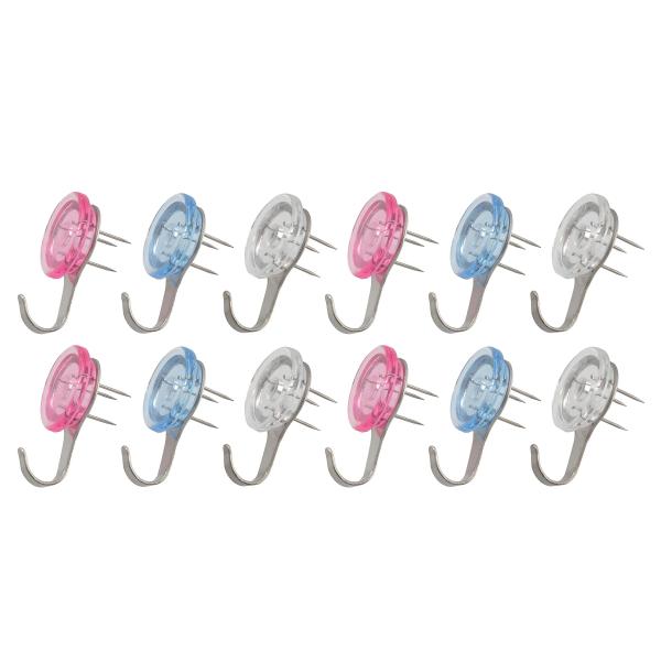 【商品概要】入数: 12個カラー:クリア・ブルー・ピンクの3色 各4個入り耐荷重: 7kgパッケージ重量: 0.1 kg【商品説明】【商品詳細】ブランド：大一鋼業(Markey)商品種別：DIY・工具・ガーデン商品名：大一鋼業(Markey...