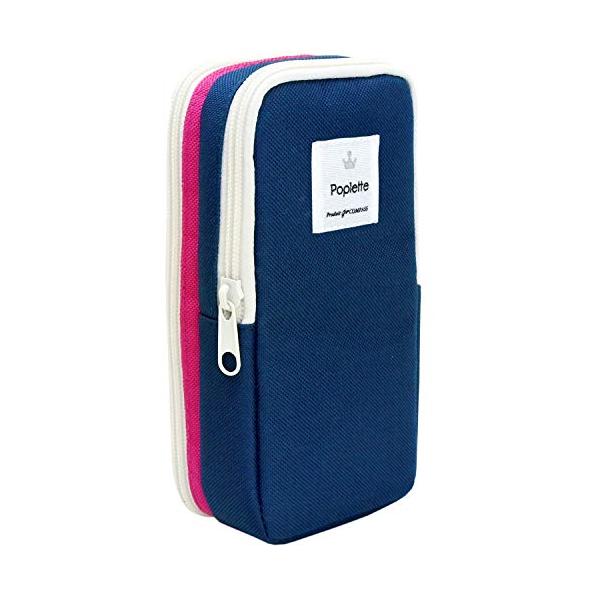 【商品概要】【特長】タテにもヨコにも使えて、いろんな物がたくさん入るペンケース。【収容量】ペン類15~20本程度、消しゴム、定規、メジャー、修正テープなども収納可能【本体サイズ】10.0cm×19.0cm×5.0cm【材質】本体:ポリエステ...