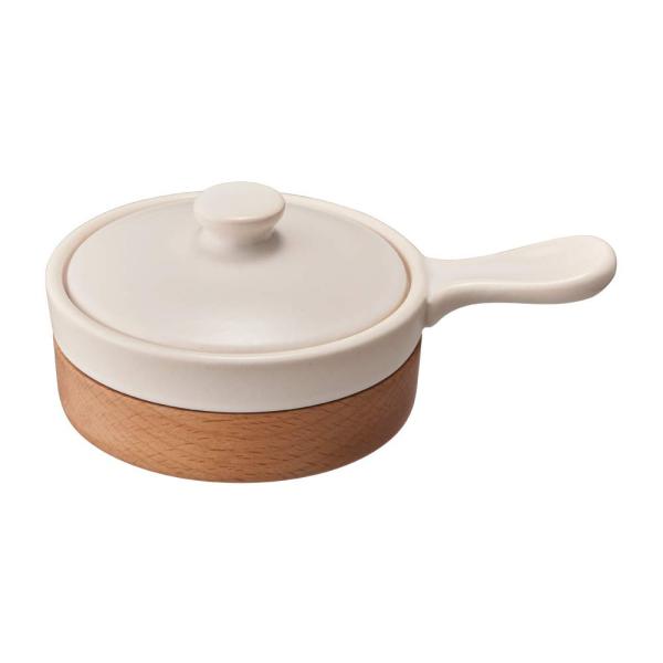 【商品概要】サイズ(約):幅11×奥行16×高さ6.5cm素材:本体(陶器)、木皿(天然木)【商品説明】説明朝食からおつまみまでアレンジ色々。陶器製+木製台座付き(器としてそのまま食卓へ)。食材が入るサイズは直径約9cm×高さ約3cmです。...
