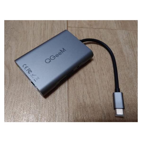 【商品概要】【商品説明】USB C Hub Adapter,QGeeM 8-in-1 4K USB C to HDMI Type C to Ethernet 1G,USB C to USB 3.0 3.5mm AUX,Type C Card...