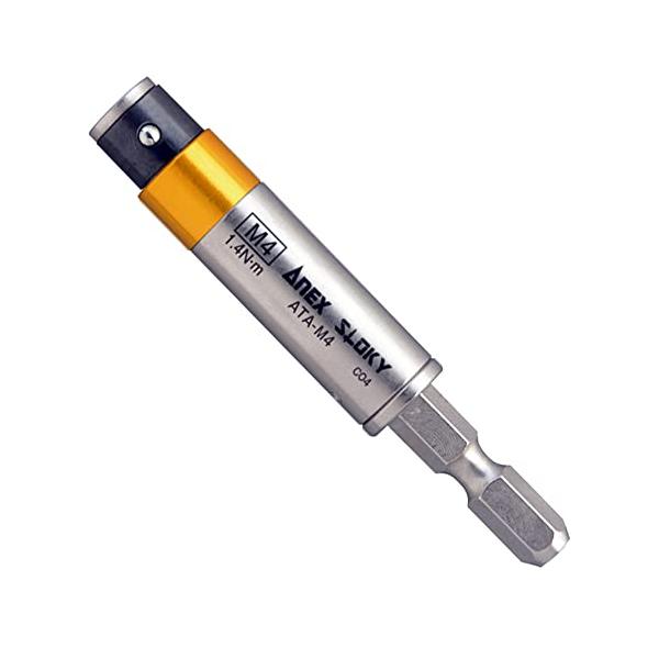 【商品概要】設定トルクでネジのオーバートルクを防ぐネジや母材を痛めません配電盤のネジ締め、トルク管理に適している差替ハンドル・ドリルドライバーでご使用ください7.2V以下のドリルドライバー推奨設定トルク:1.4N・m(M4ネジ用) 精度±1...