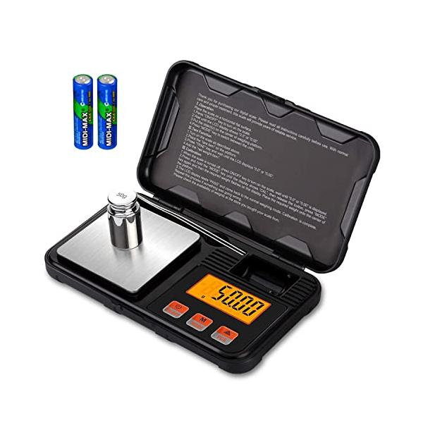 【商品概要】高精度：コンパクトで0から200gまで測れます。高感度センサーで、精度が高いデジタルスケールです。コンパクト、収納に便利、使わない時も場所をとりません！（参考のため、製品の詳細ページに詳細なキャリブレーション手順があります）幅広...