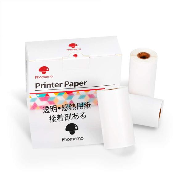 【商品概要】使いやすい：これは直接使用することができる高品質M02・M02S・M02 Pro・M03・M04AS・T02用 印刷用紙 裏巻き感熱ロール紙です。?Supreme/Phomemo Pocket Printerは対応いたします。メ...