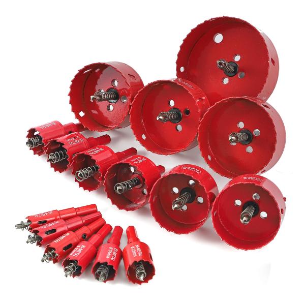 【商品概要】バイメタルホールソー 直径16〜100mm 増量16本セット　16mm 19mm 20mm 22mm 24mm 28mm 30mm 35mm 40mm 50mm 60mm 65mm 70mm 75mm 80mm 100mm使用頻...