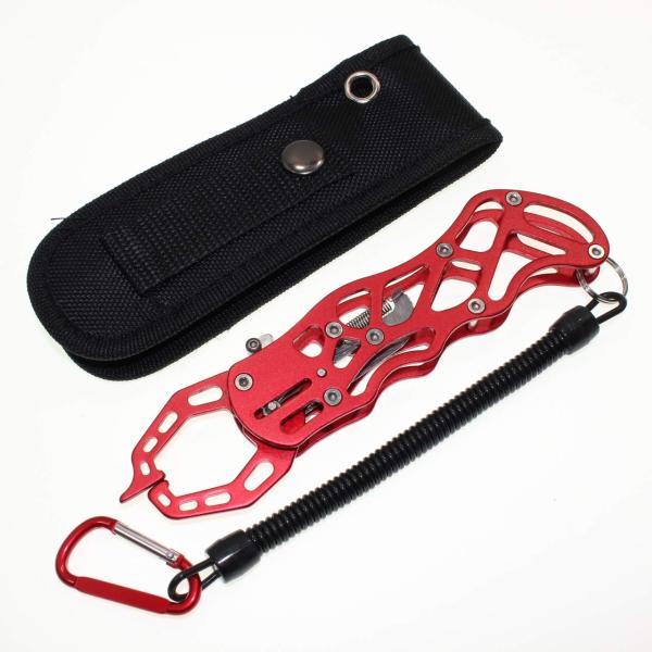 【商品概要】【商品説明】【商品詳細】ブランド：1091商品種別：スポーツ＆アウトドア商品名：1091(イレグイ) コンパクトフィッシュグリップ 超軽量 74ｇ アルミ製 魚掴み サムトリガー (レッド)製造元：1091.mart色：レッド【...