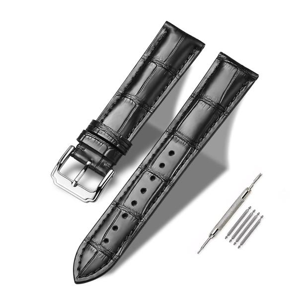 【商品概要】? 【バンド幅】：時計取付幅: 22mm(尾錠巾:20mm);短ベルト長さは75mmです,長ベルトの長さは125mm ;フロントエンドの厚さ3.1mm、リアエンドの厚さ5.1mm ;?【高い品質】：厳選されたトップグレインレザー...