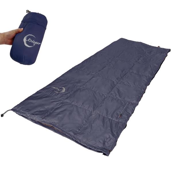 【商品概要】サイズ：185×72cm(展開） / 28×15×15cm(収納)総重量：約700g使用限界温度：5℃(快適温度10℃)【選ばれる理由１】手のひらサイズで持ち運びに便利！【選ばれる理由２】良質な羽毛を使用しているので保温性に優れ...