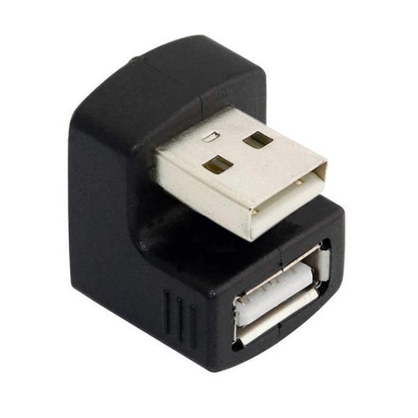 【商品概要】ダウンアングルUSB 2.0アダプタオス-メス延長90 180 360度ブラック角度付きUSB 2.0アダプタ、タイプAオス/メスタイトフィットアプリケーションでUSBタイプAケーブルを接続するために使用LTEアダプターを電源バ...