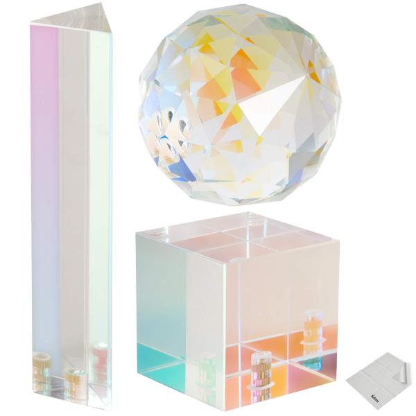 【商品概要】高品質なK9クリスタル素材を採用して、光の透過率と屈折率は非常り高くなり、表面はプリズムデザインで、エッジが研磨されて滑らかになり、安全性も保証します。1/4ネジ穴が付き、三脚や支柱などに取り付けます、適当な位置を調整してレンズ...