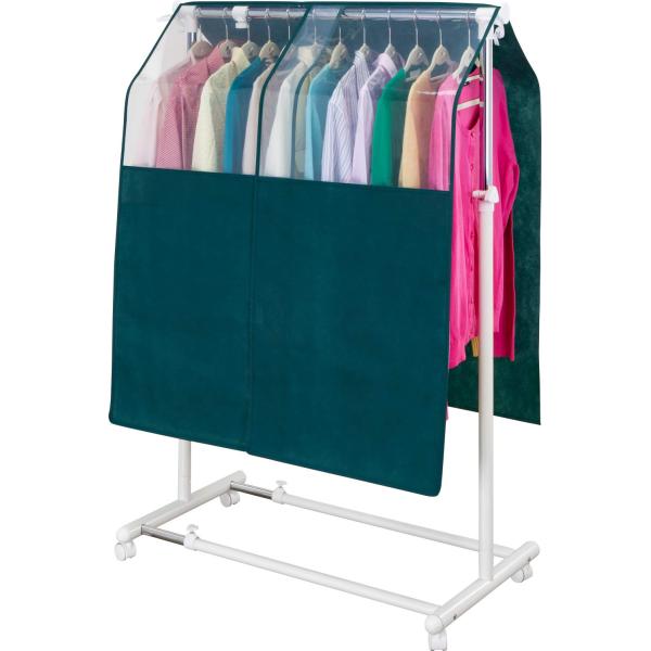 【商品概要】【商品仕様】:サイズ/約幅90×高さ110cm、カラー/グリーン、内容/1枚、適用サイズ/幅90cmのハンガーラック、材質/ポリプロピレン・ポリエチレン【通気性に優れた不織布製】:通気性の良い不織布でハンガーラックに掛けた衣類を...