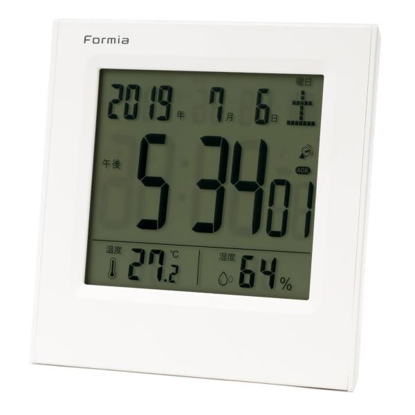 【商品概要】時刻の修正が不要の電波時計。カレンダーや温度・湿度など便利な情報を表示夜でも時刻の確認がしやすいバックライト付き機能：電波受信機能(自動受信、手動受信)、電子音アラーム、スヌーズ機能、温度表示、湿度表示、カレンダー表示、12/2...