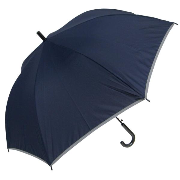 【商品概要】【丈夫で骨太な耐風傘】親骨と受骨がグラスファイバー樹脂で作られており、風にあおられてひっくり返っても元通りになります。丈夫な通学用の傘として中学生、高校生にお使い頂けます。適応身長は135〜160cmが目安となります。【夜の歩行...