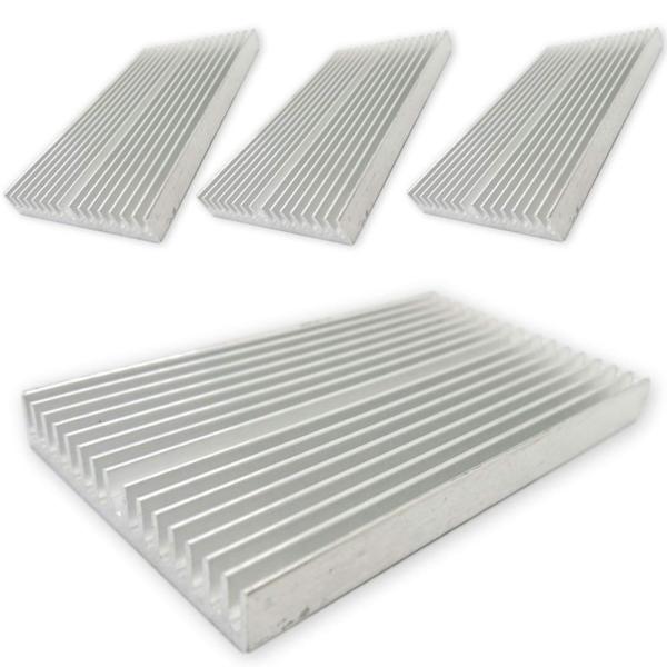 【商品概要】【サイズ】 100 x 60 x 10 mm 【重さ】80g/個 【色】シルバートーン 【材質】アルミ 【セット内容】4個セット ※輸送時における摩擦により商品に擦れがあることがございますが、ご使用には問題ございません。アルミ製...