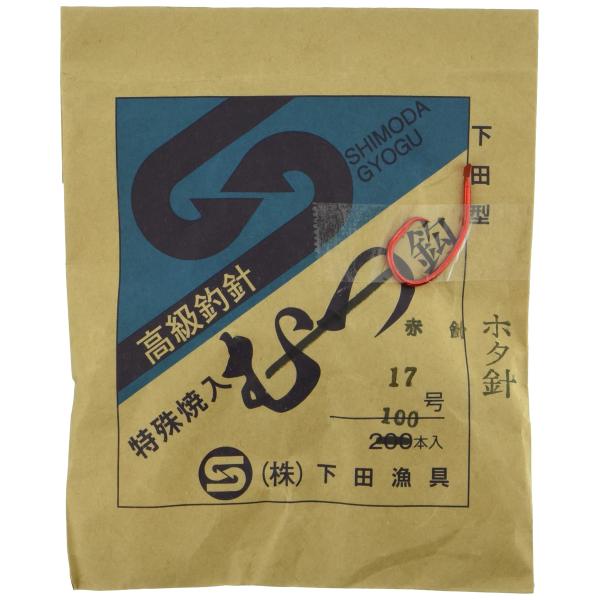 【商品概要】入数:100本入りサイズ:17号部門名: ユニセックス大人【商品説明】【商品詳細】ブランド：下田漁具商品種別：スポーツ＆アウトドア商品名：下田漁具 HP ホタ針 赤メッキ 100本入 17号製造元：下田漁具商品内容：#17号色：...