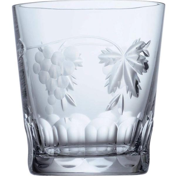 【商品概要】チェコ製ボヘミアングラスのオールドファッション。「豊穣」を意味するブドウのデザインは、すべてボヘミア職人のハンドカットによるものです。遠い昔から愛されてきた、なつかしさも感じさせてくれるカットデザインです。サイズ（約）：口径8....